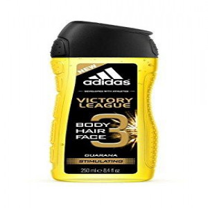 Adidas Victory League Body Hair Face 3 Guarana Stimulating Shower Gel