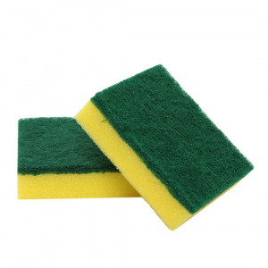 Saudi Brite Green Kitchen Scourer With Sponge Regular
