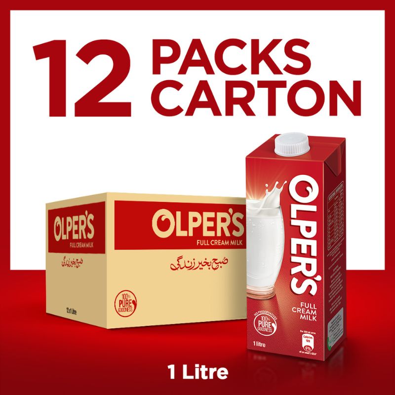 Buy 1Ltr Olpers Full Cream Milk (1x12) At Best Price - GrocerApp