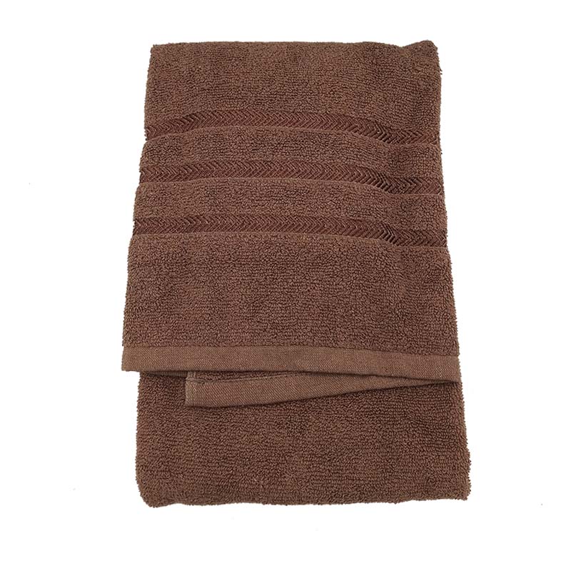 Buy Bath Size Towel 70x140 cm Brown At Best Price - GrocerApp