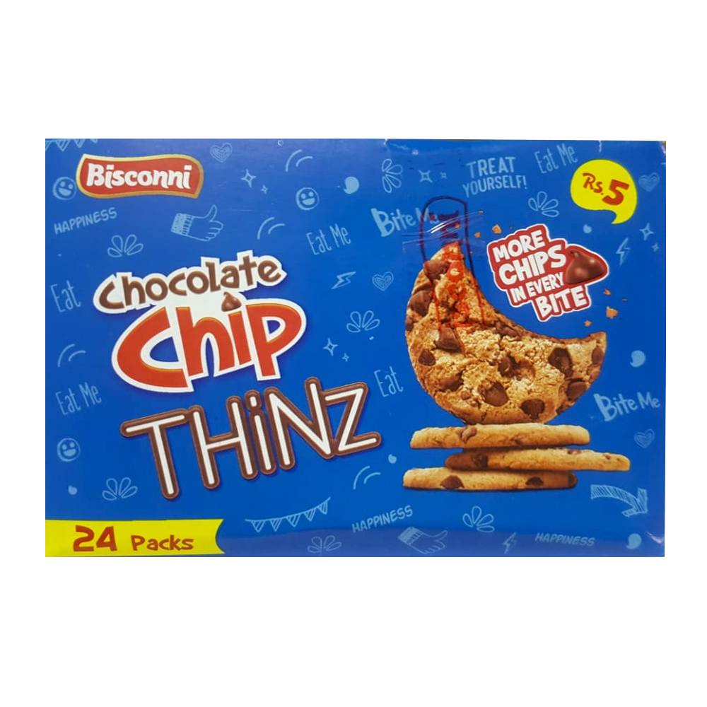Buy Bisconni Chocolate Chip Thinz Ticky Pack Box At Best Price - GrocerApp