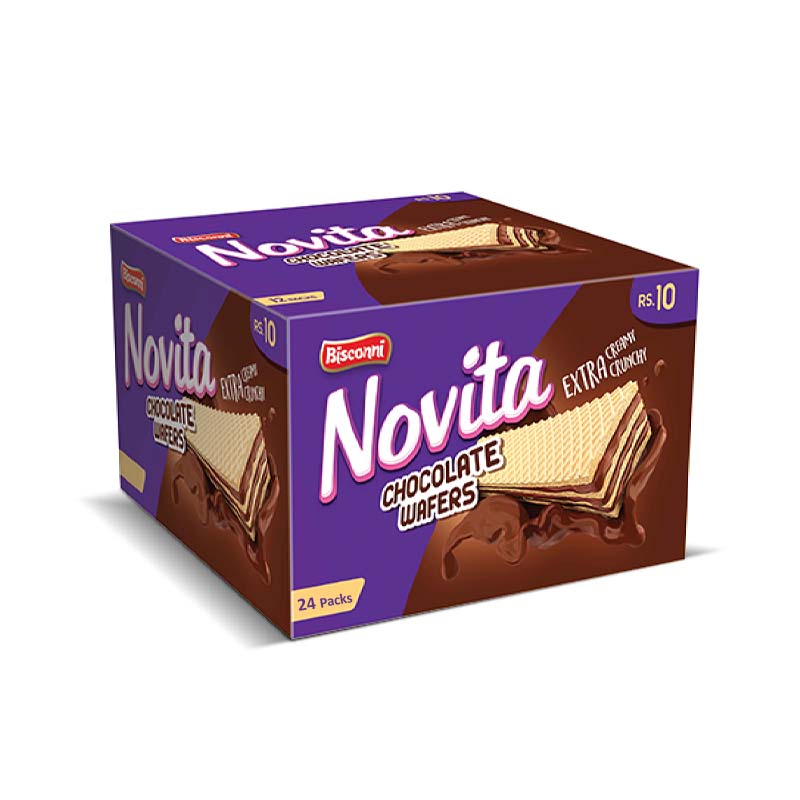 Buy Bisconni Novita Chocolate Rs. 10 (1x24)Box At Best Price - GrocerApp