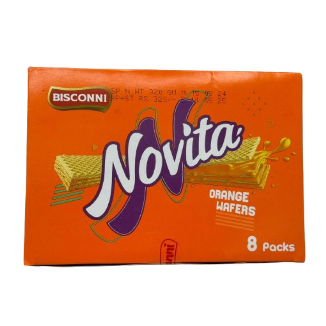 Bisconni Novita Orange Wafers (8 Packs)