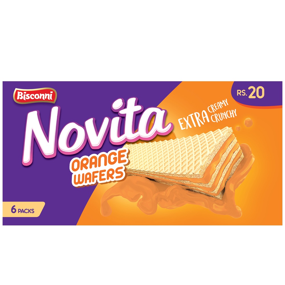 Buy Bisconni Novita Orange Wafers Rs. 30 (1x10)Box At Best Price ...