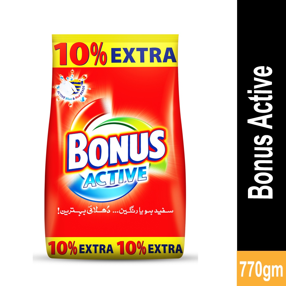 Buy Bonus Active 770g - Detergent Washing Powder (10% Extra) At Best ...