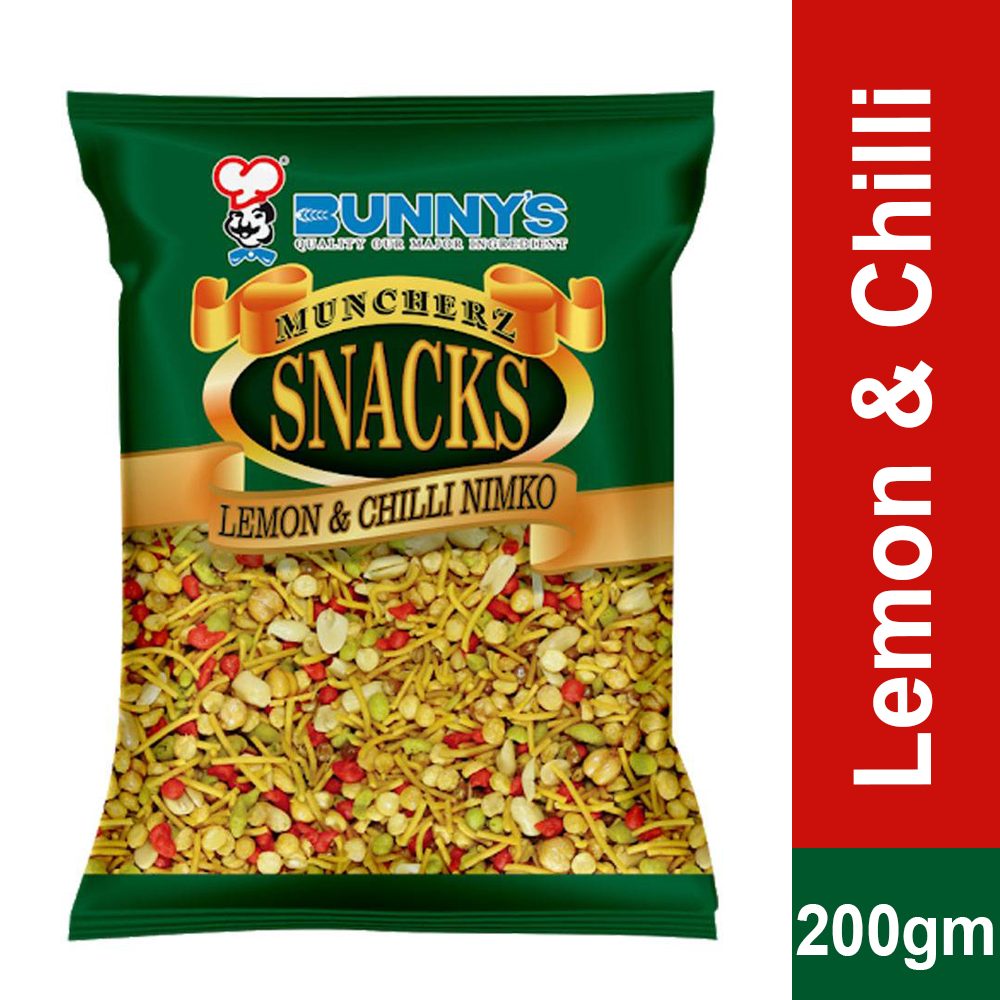 Buy Bunnys Munchers Snacks Lemon & Chilli Nimko At Best Price - GrocerApp