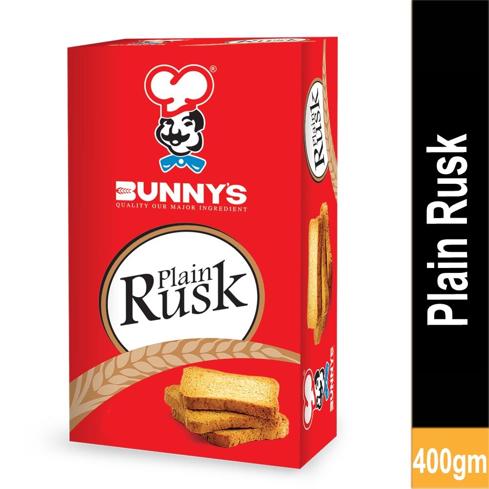 Buy Bunnys plain Rusk Large At Best Price - GrocerApp