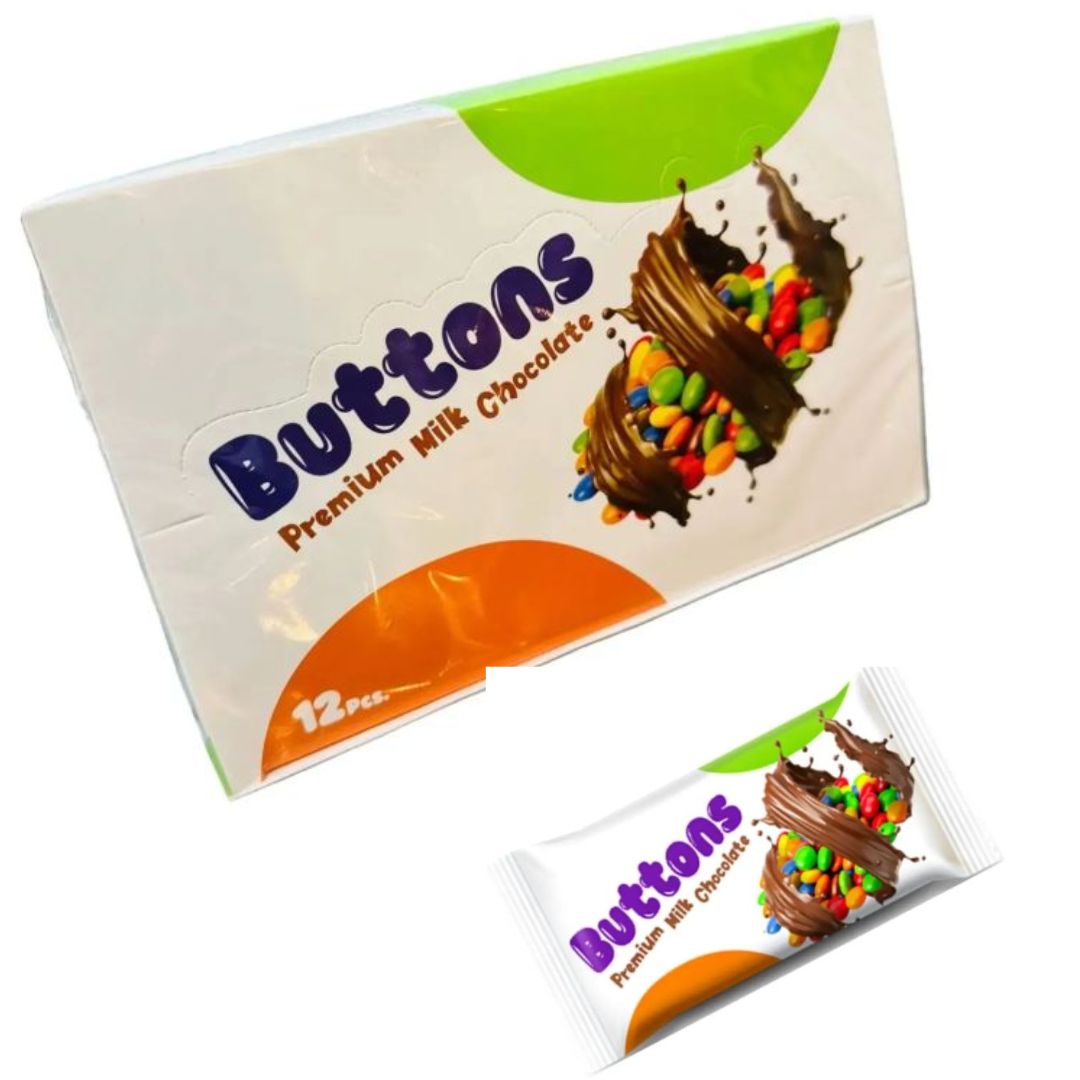 Buttons Premium Milk Chocolates ( 1 X 12)