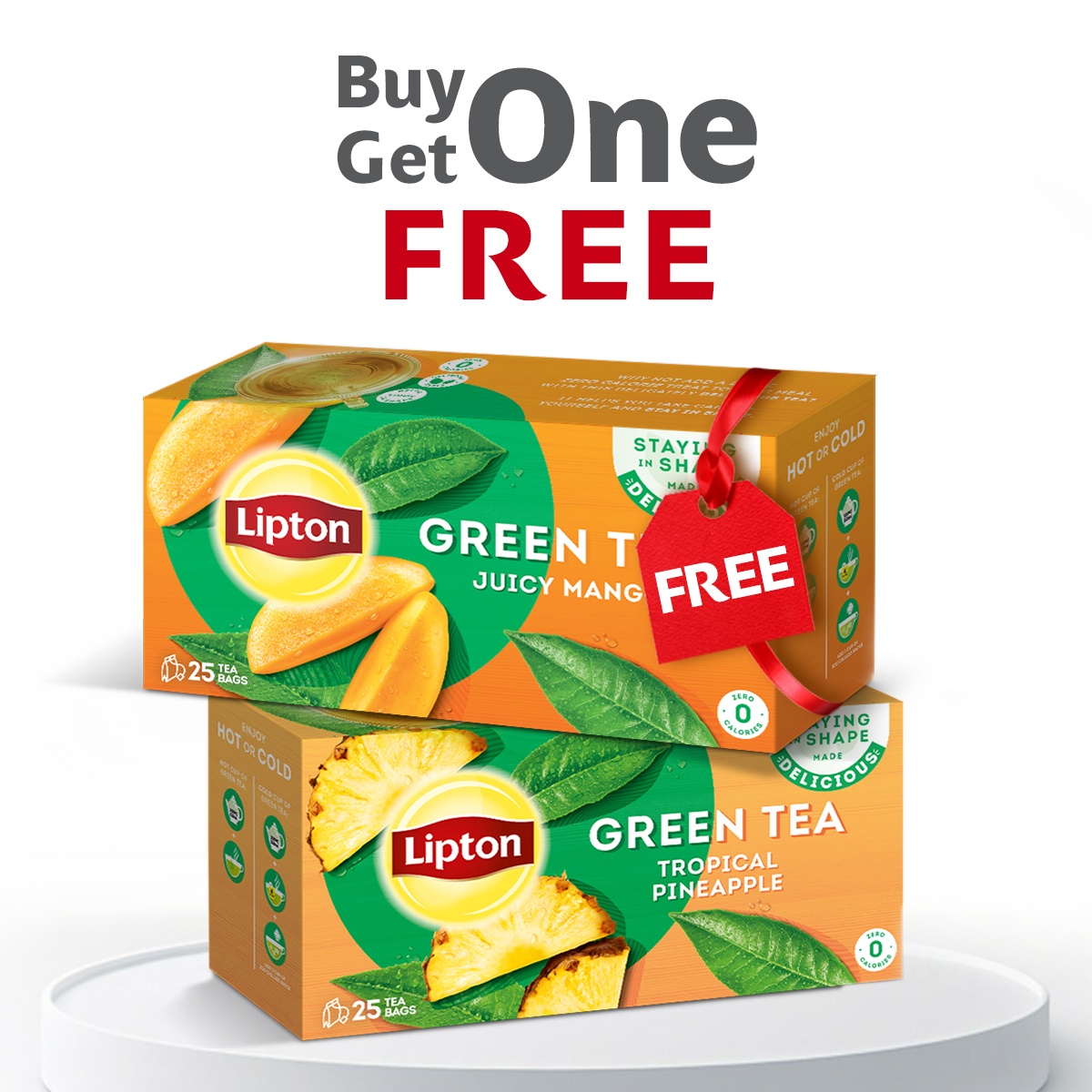 Buy Buy Lipton Pineapple Green Tea & Get Lipton Mango Green Tea Free At ...