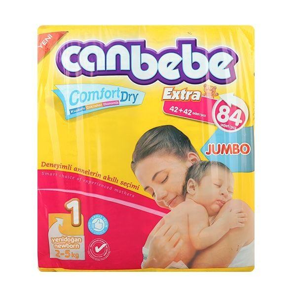 Buy Canbebe Diapers Size 1 (2-5kg) 84 Pieces At Best Price - GrocerApp