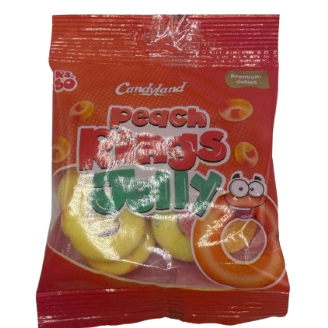 Buy Candy Land Peach Rings Jelly RS 50 At Best Price - GrocerApp