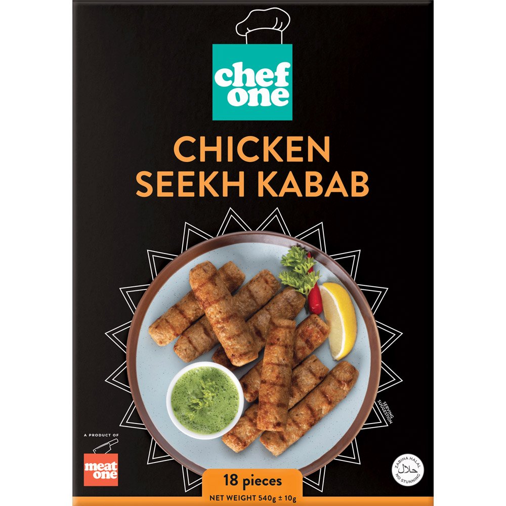 Buy Chef One Chicken Seekh Kabab 18 Pieces At Best Price - GrocerApp