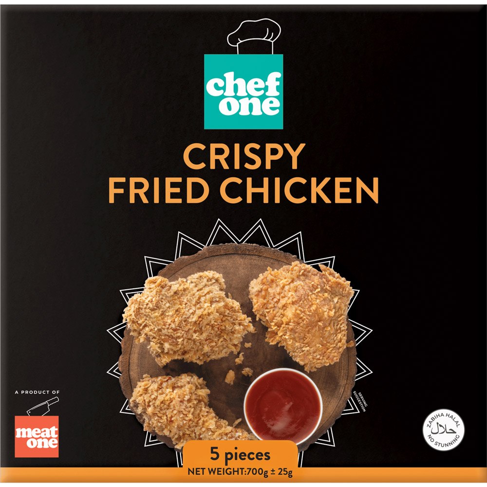 Buy Chef One Crispy Fried Chicken 5 Pieces At Best Price - GrocerApp
