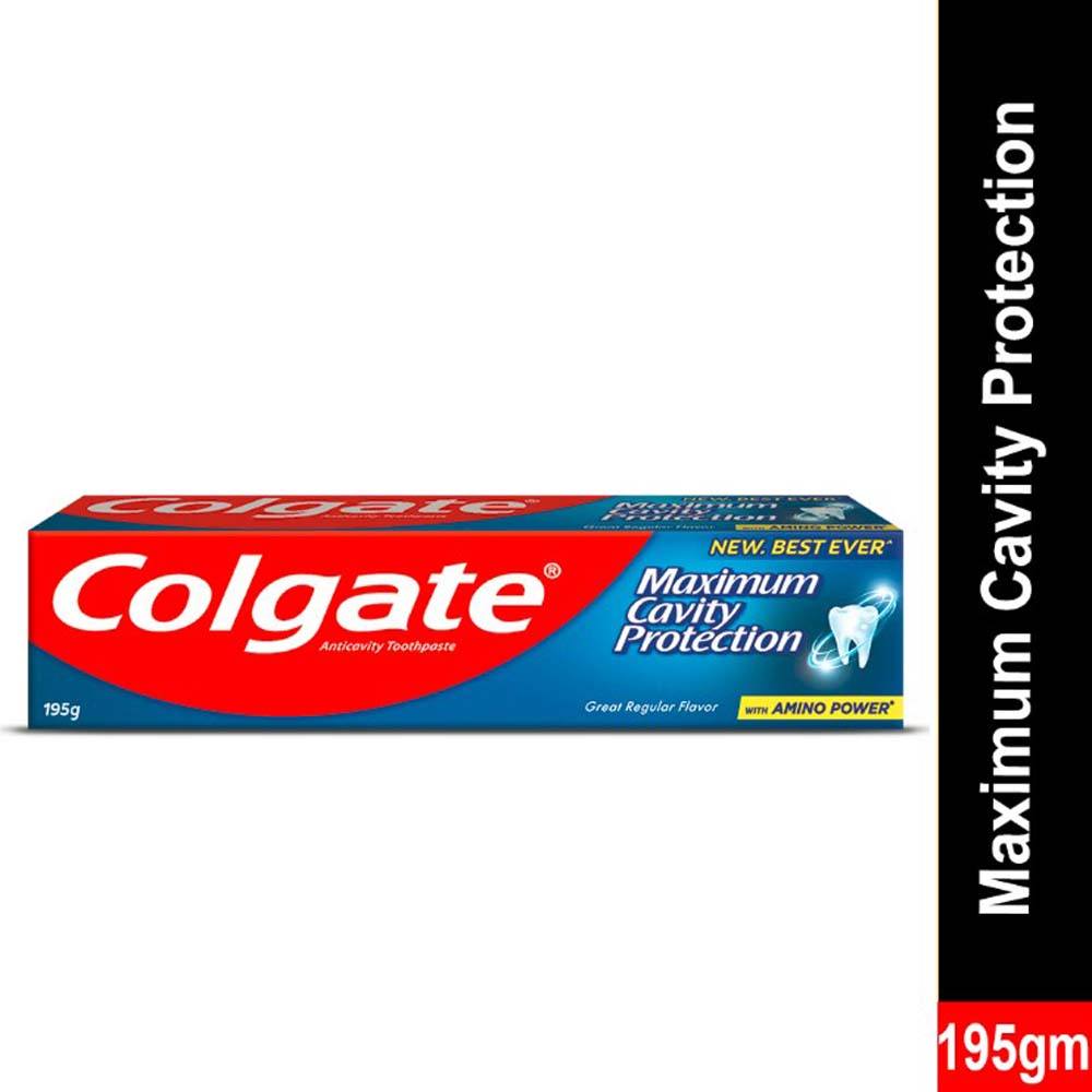 Buy Colgate Maximum Cavity Protection Toothpaste 195g - Regular At Best ...