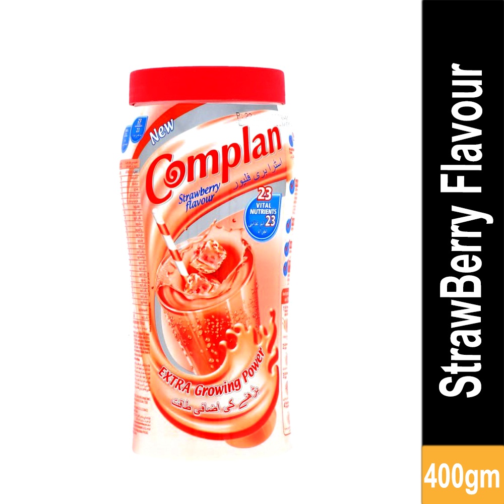 Buy Complan Extra Growing Power Strawberry Flavour Jar At Best Price - GrocerApp