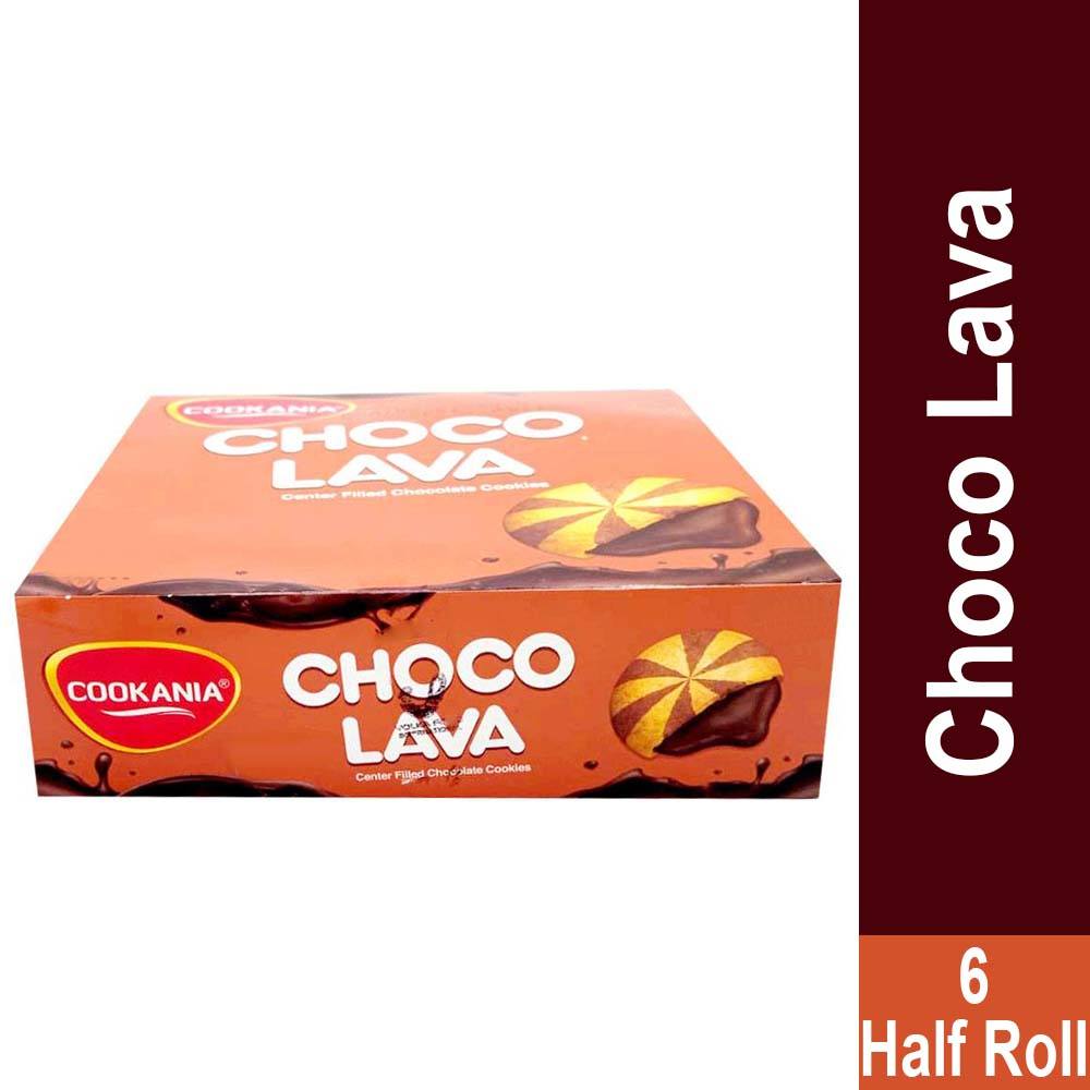 Buy Cookania Choco Lava Center Filled Chocolate Cookies Half Roll At ...