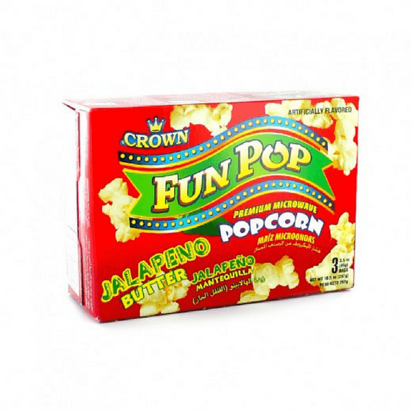Buy Crown Fun Pop Jalapeno Popcorn At Best Price - GrocerApp