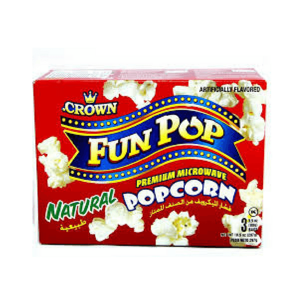 Buy Crown Fun Pop Natural Popcorn At Best Price - GrocerApp