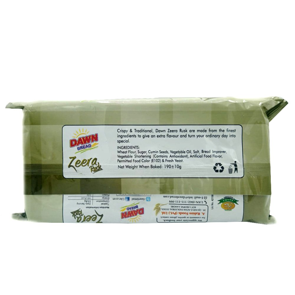 Buy Dawn Zeera Rusk 190g At Best Price - GrocerApp