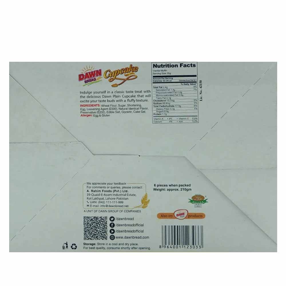 Buy Dawn Plain Cupcake Box (6 Pieces) At Best Price - GrocerApp