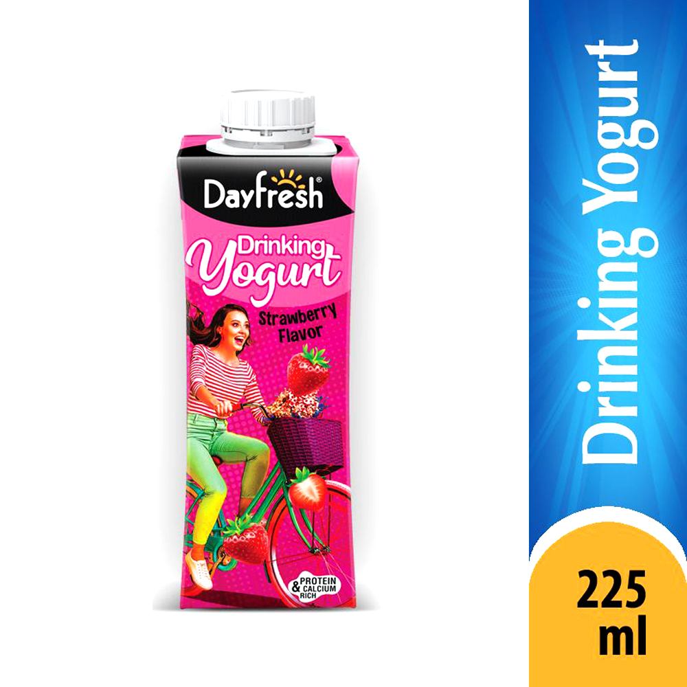 Buy Dayfresh Drinking Yogurt - Strawberry 225ml At Best Price - GrocerApp
