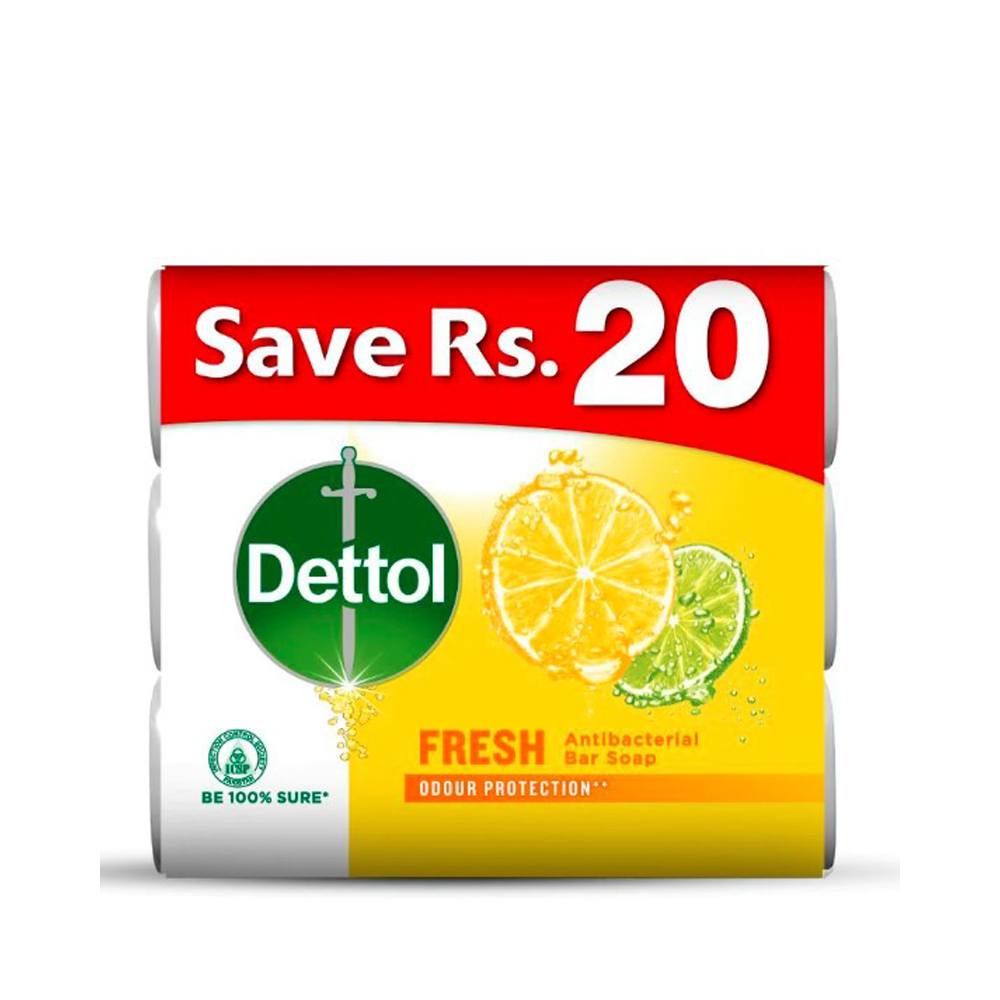 Buy Dettol Fresh Soap 3 in 1 Save Rs.20 At Best Price - GrocerApp