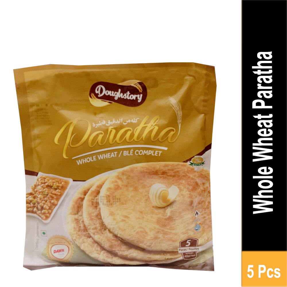 Buy Doughstory Whole Wheat Paratha (5 pieces) At Best Price - GrocerApp