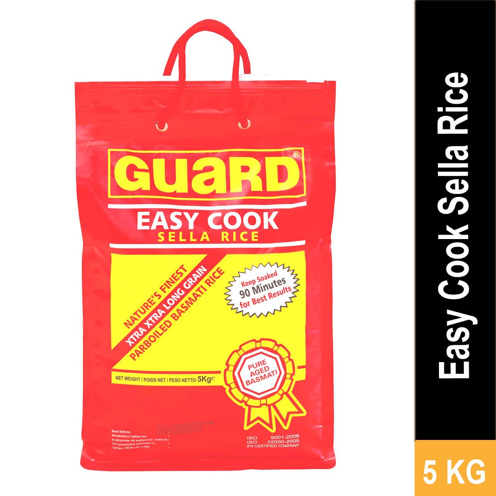 Buy Guard Easy Cook (Sella) Basmati Rice 5KG At Best Price - GrocerApp
