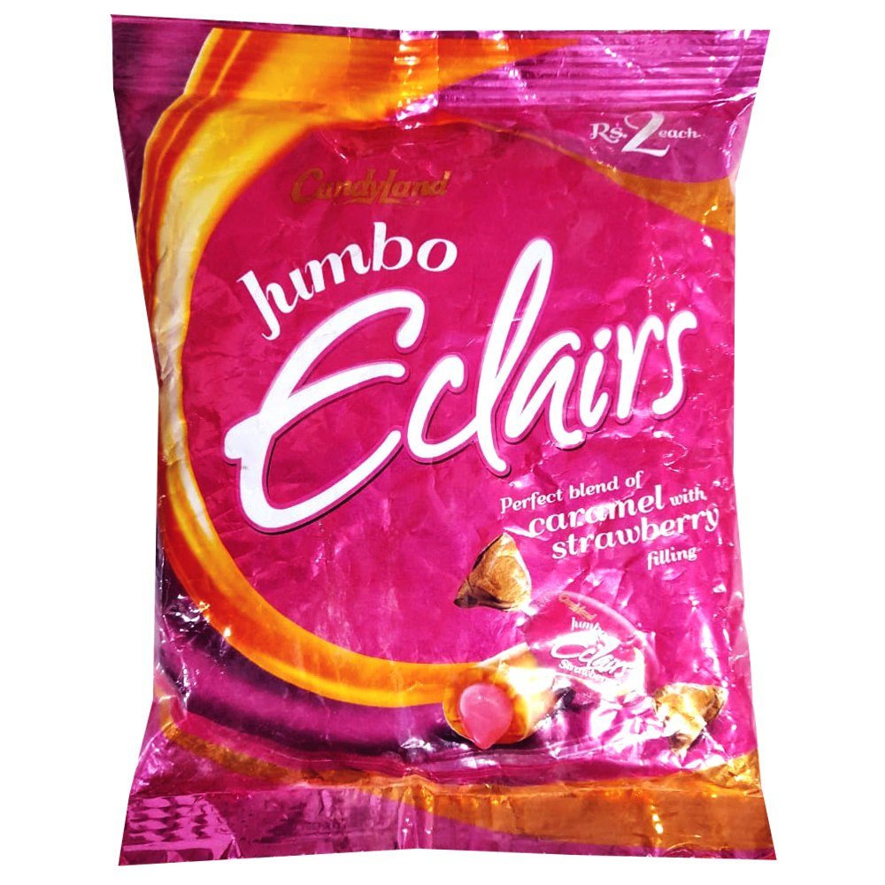 Buy Candyland ÉCLAIR STRAWBERRY 24 BAGS (50 Pc) Jumbo At Best Price ...