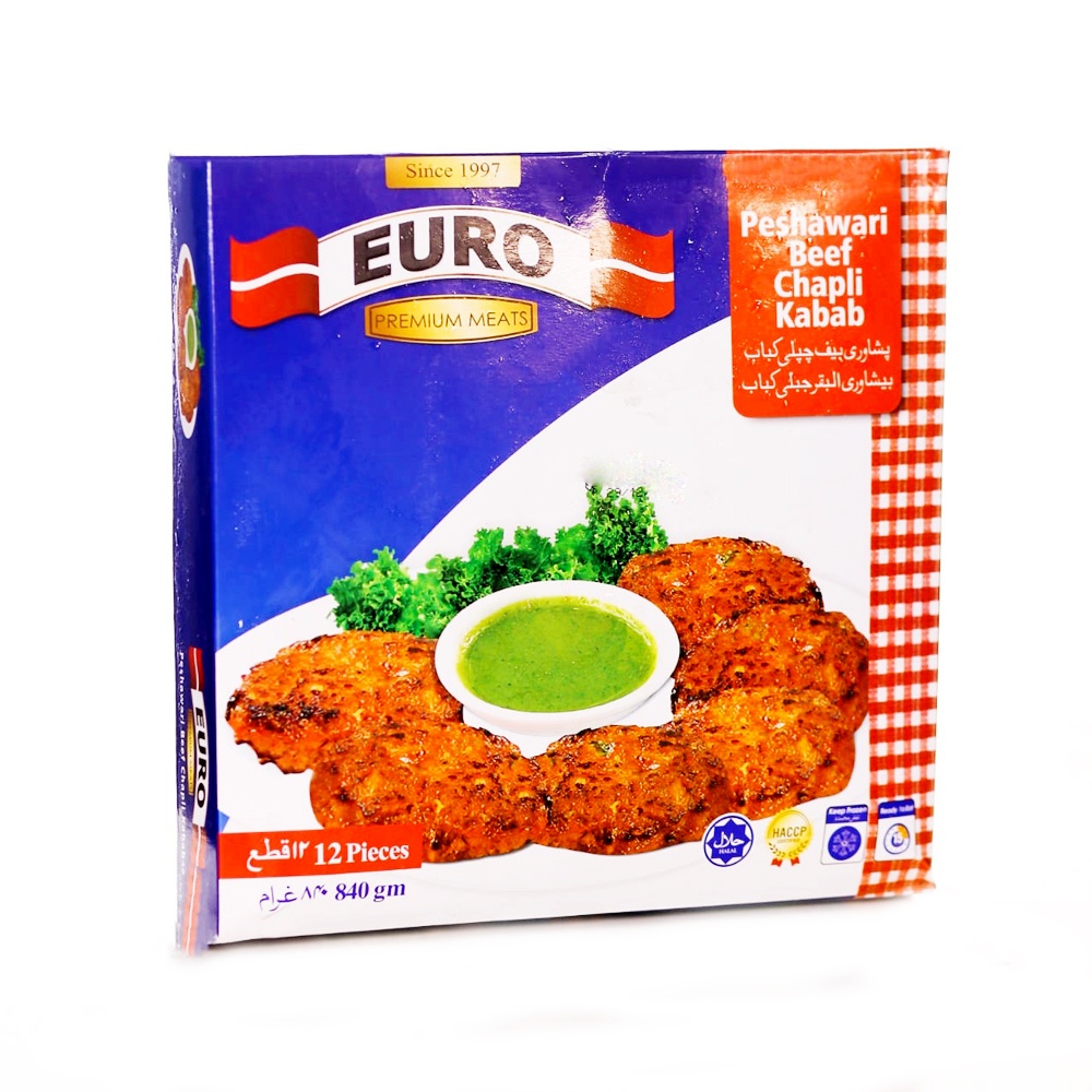 Buy Euro Peshawari Beef Chapli Kabab Economy Pack At Best Price - GrocerApp
