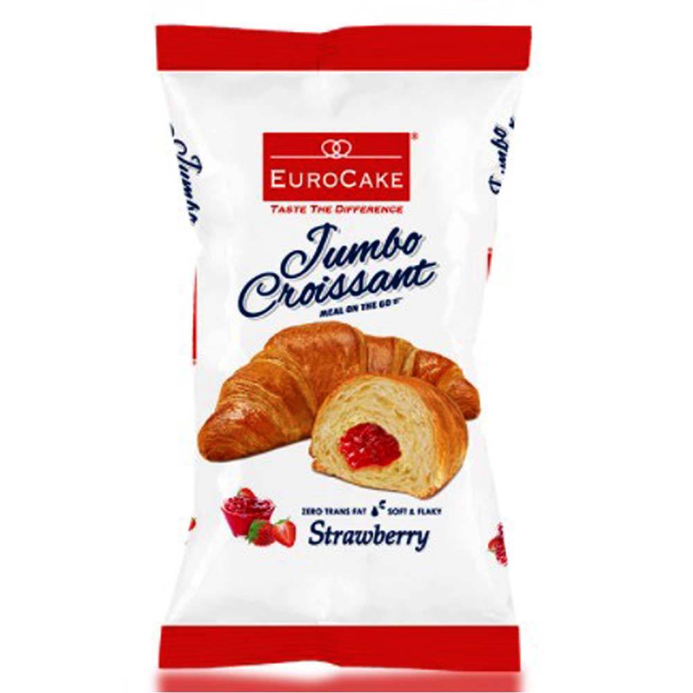 Buy EURO CAKE AUTHENTIC BRIOCHE CROISSANT STRAWBERRY 40 GM: