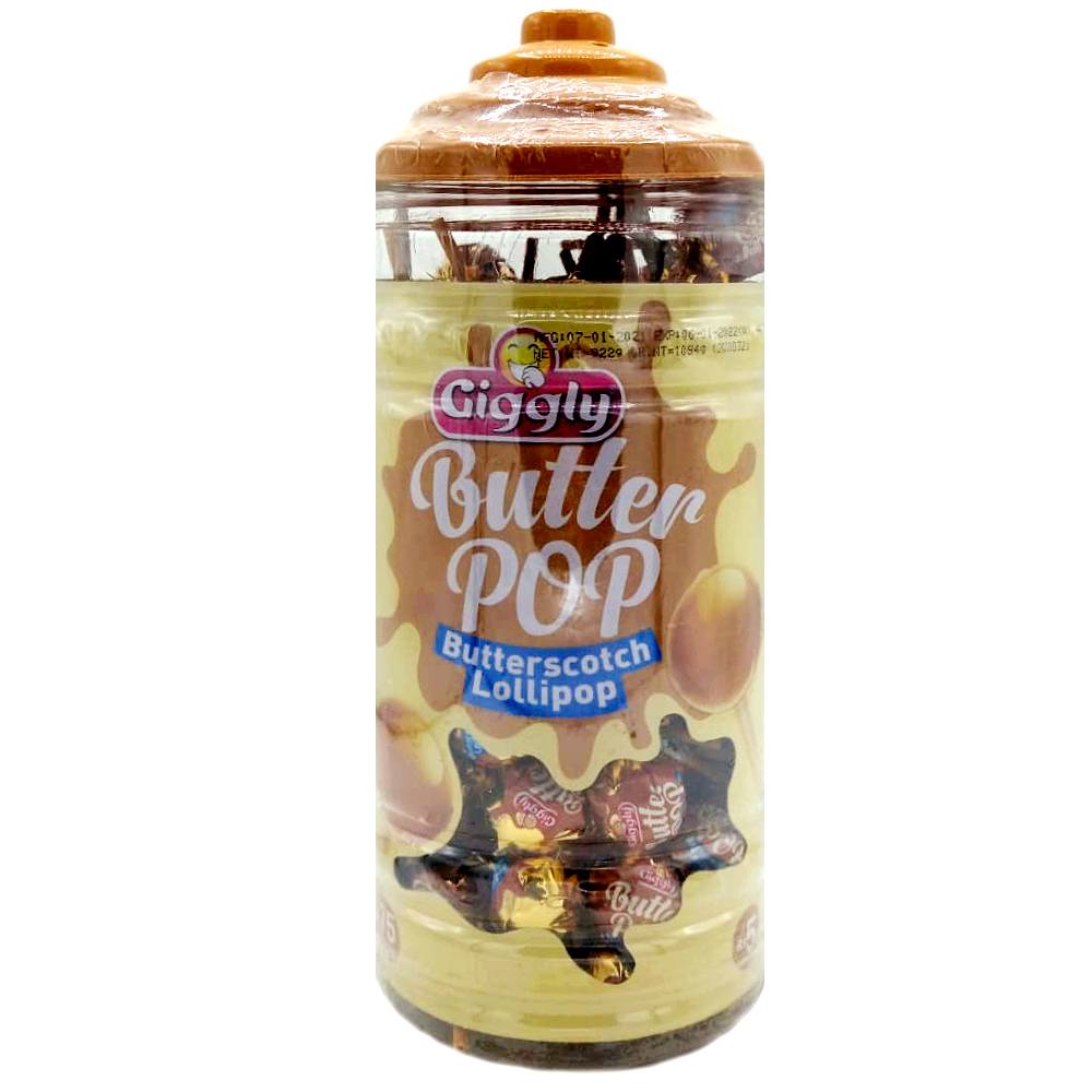Buy Giggly Butter scotch Lollipop Jar At Best Price - GrocerApp