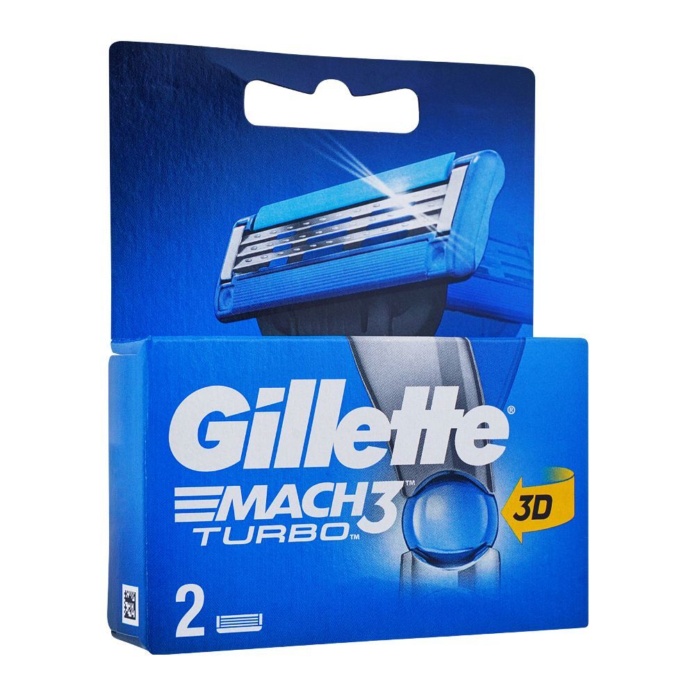 Buy Gillette Mach 3 Turbo Cartridge 2's At Best Price - GrocerApp