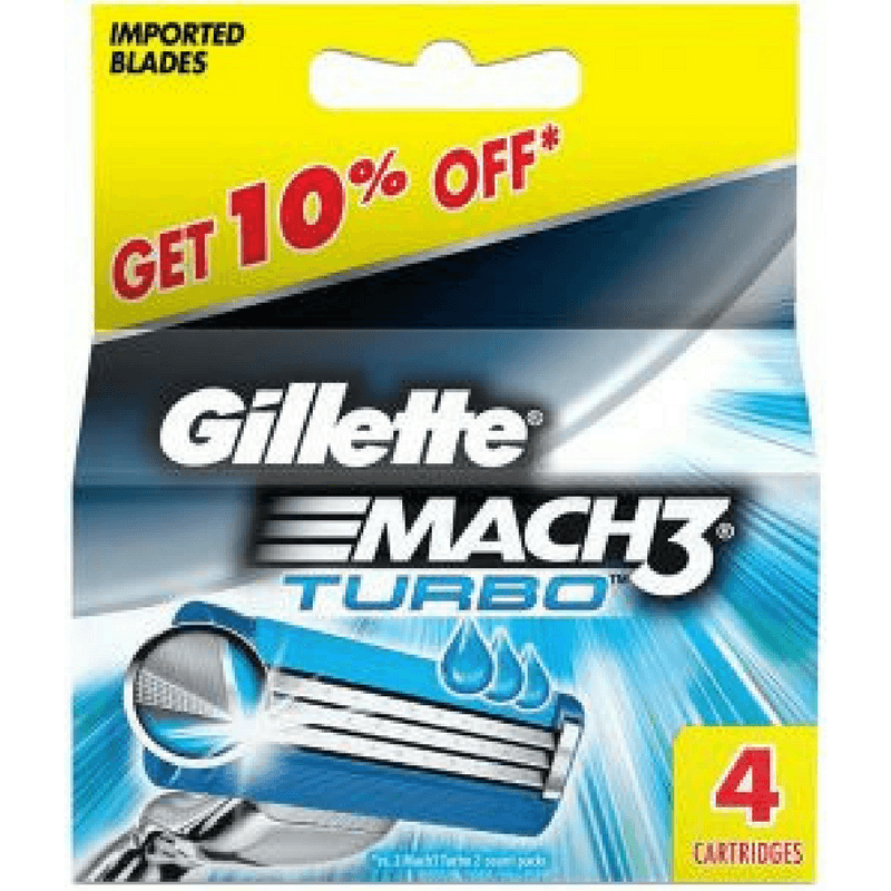 Buy Gillette Mach3 Turbo System Cartridge At Best Price - GrocerApp