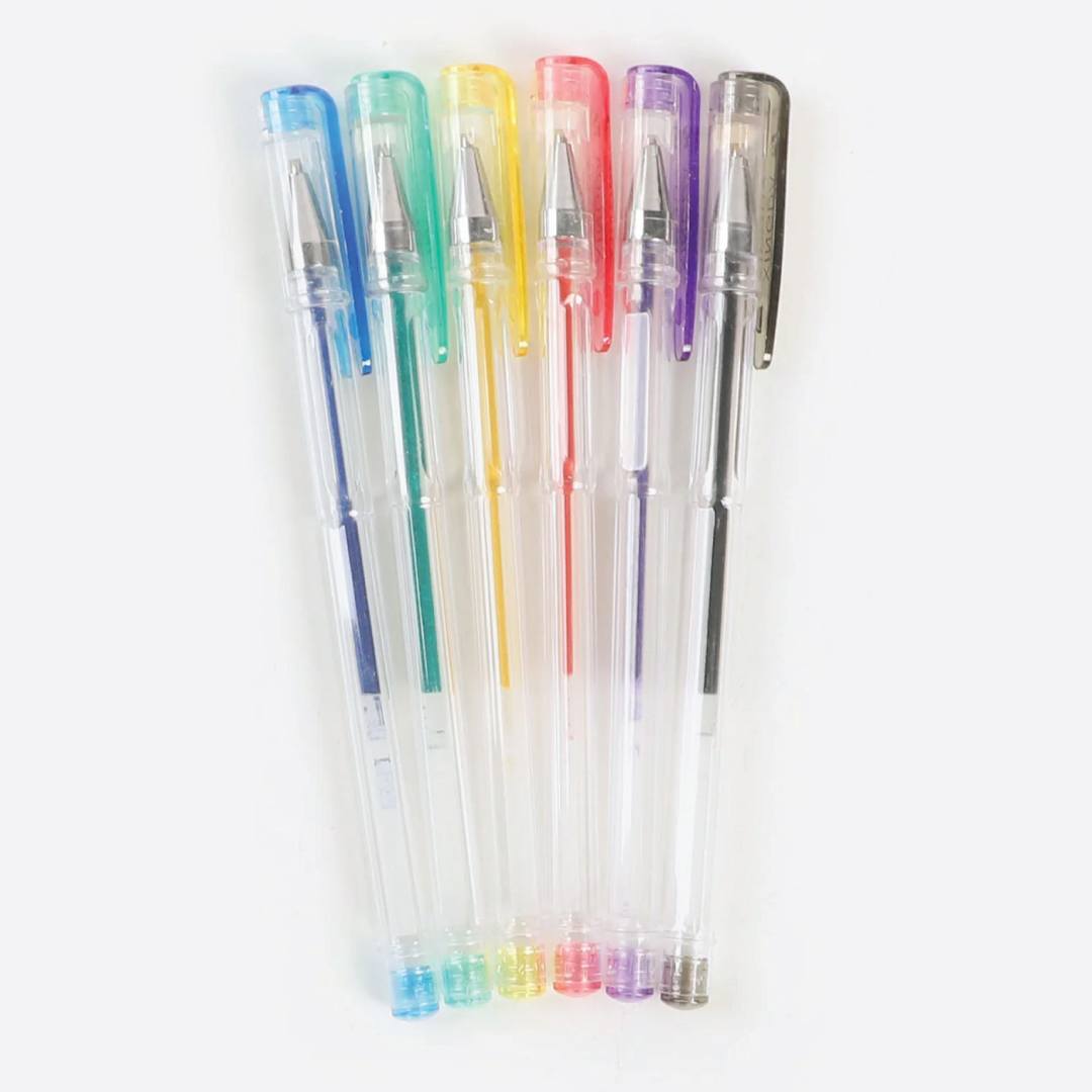 Buy Glitter Color Pen Set 6Pcs At Best Price - GrocerApp