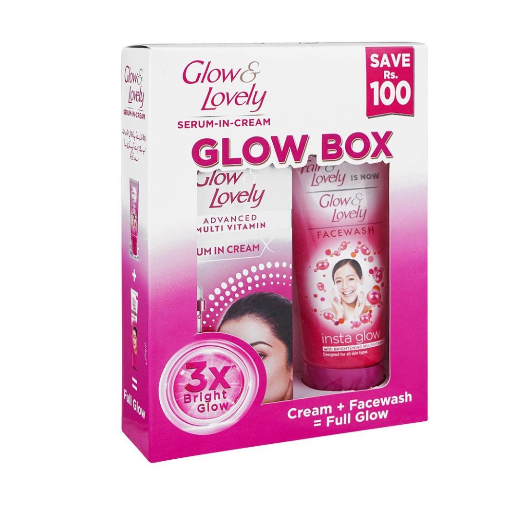 Glow Box Cream + Facewash=Full Glow