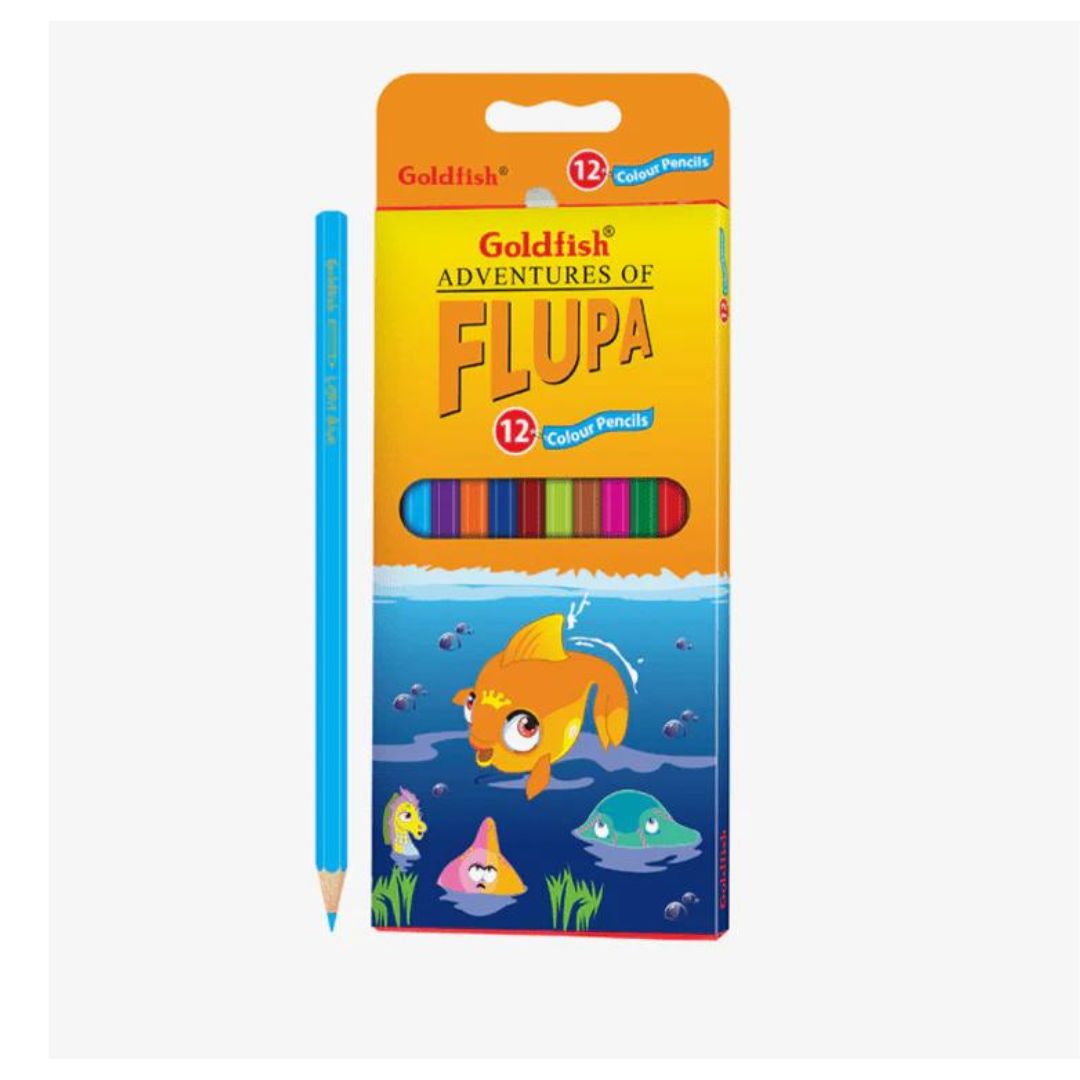 Buy GOLDFISH ADVENTURES OF FLUPA COLOUS PENCILS 1 UNIT 12s At Best ...