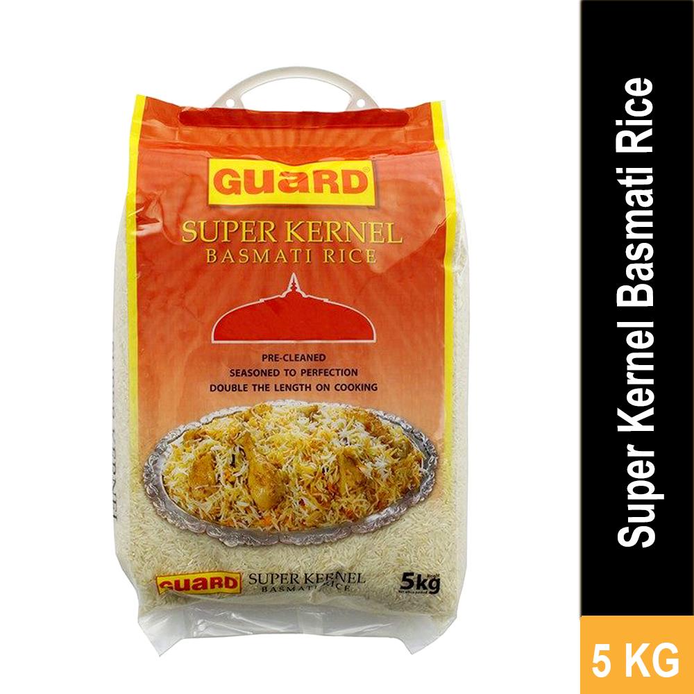 Buy Guard Super Kernel Basmati Rice 5KG At Best Price - GrocerApp