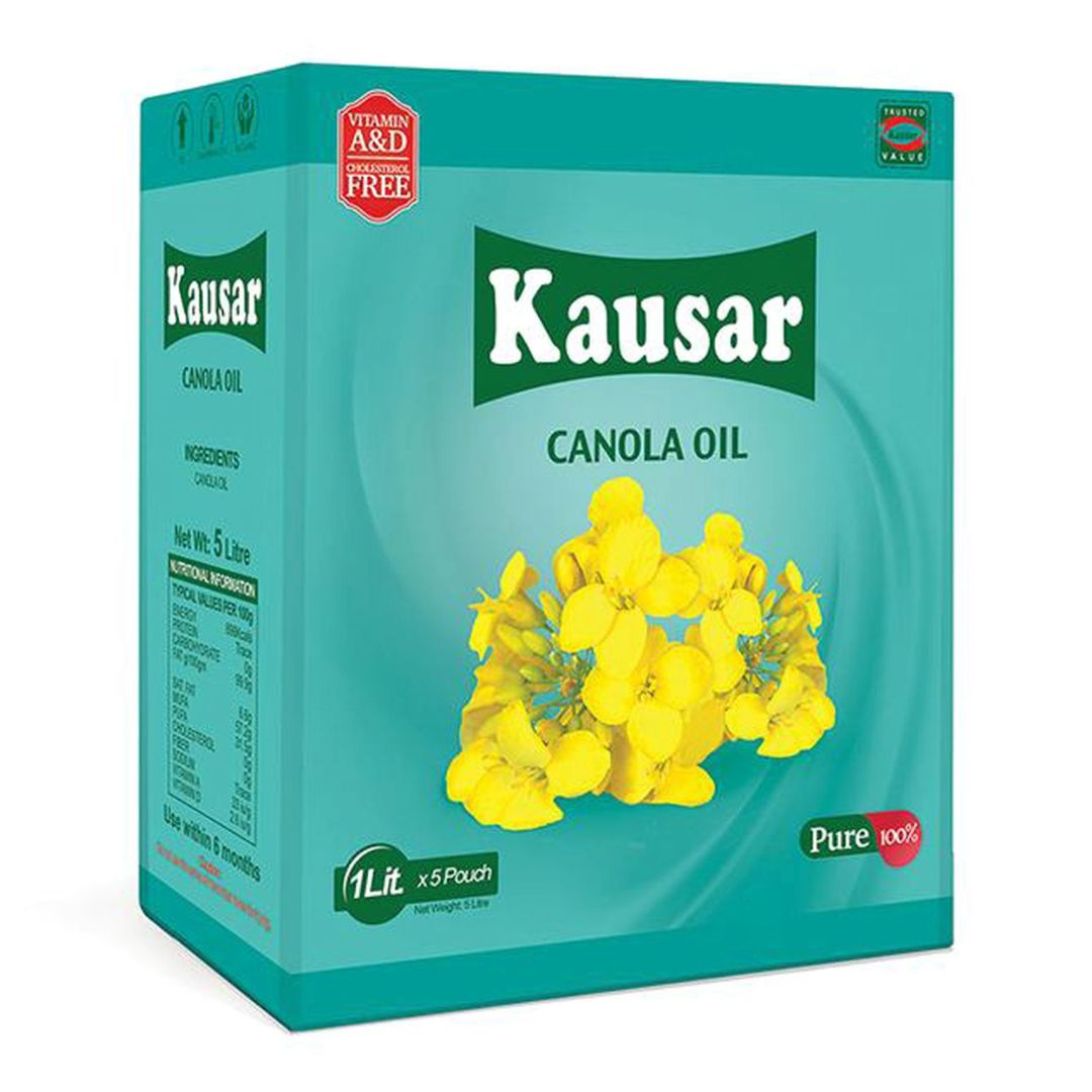 Buy Kausar Canola Cooking Oil Carton (1x5) At Best Price - GrocerApp