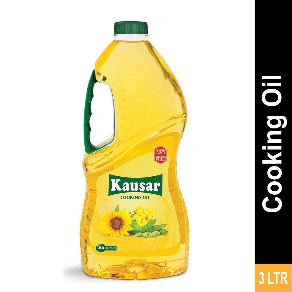 Buy Kausar Cooking Oil 3 Litre Bottle At Best Price - GrocerApp