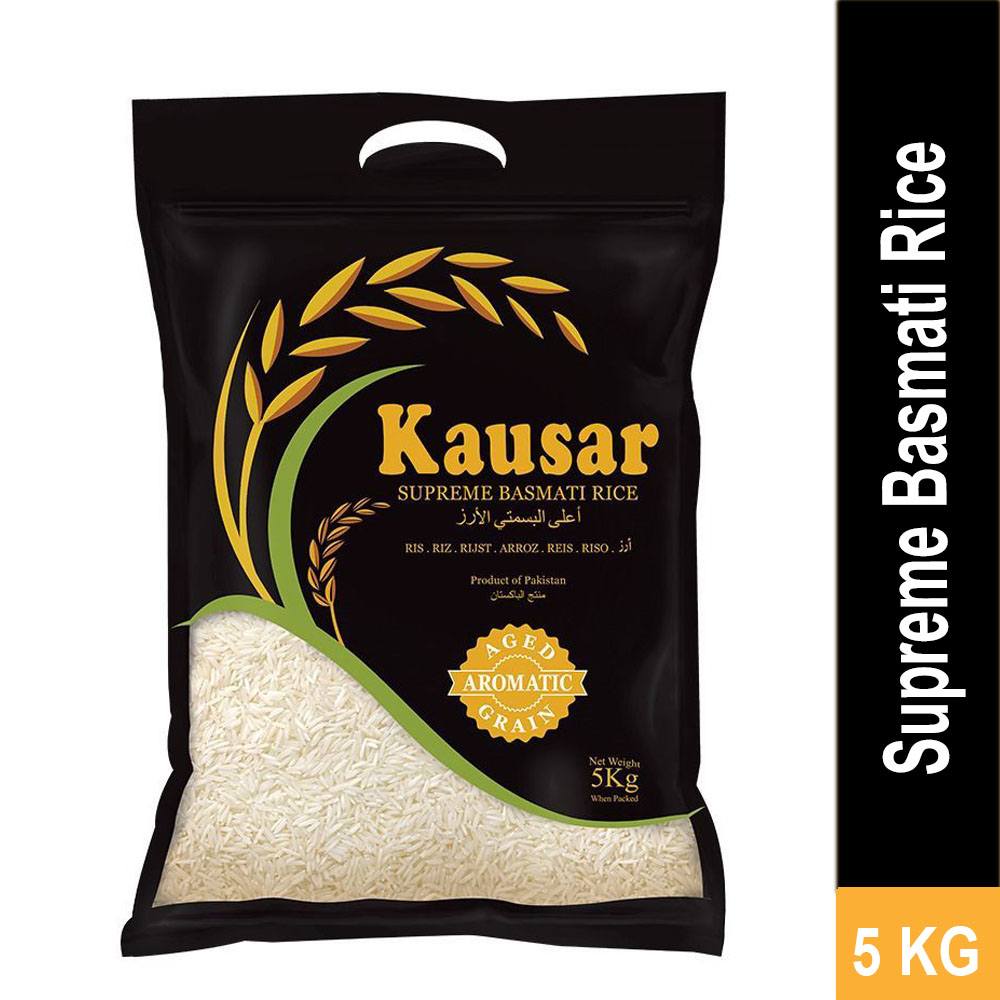 Buy Kausar Supreme Basmati Rice 5KG At Best Price - GrocerApp
