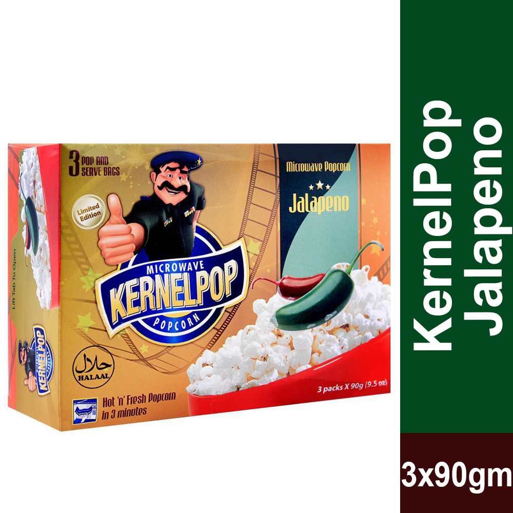 Buy Kernel Pop Jalapeno Popcorn 3 packs At Best Price - GrocerApp