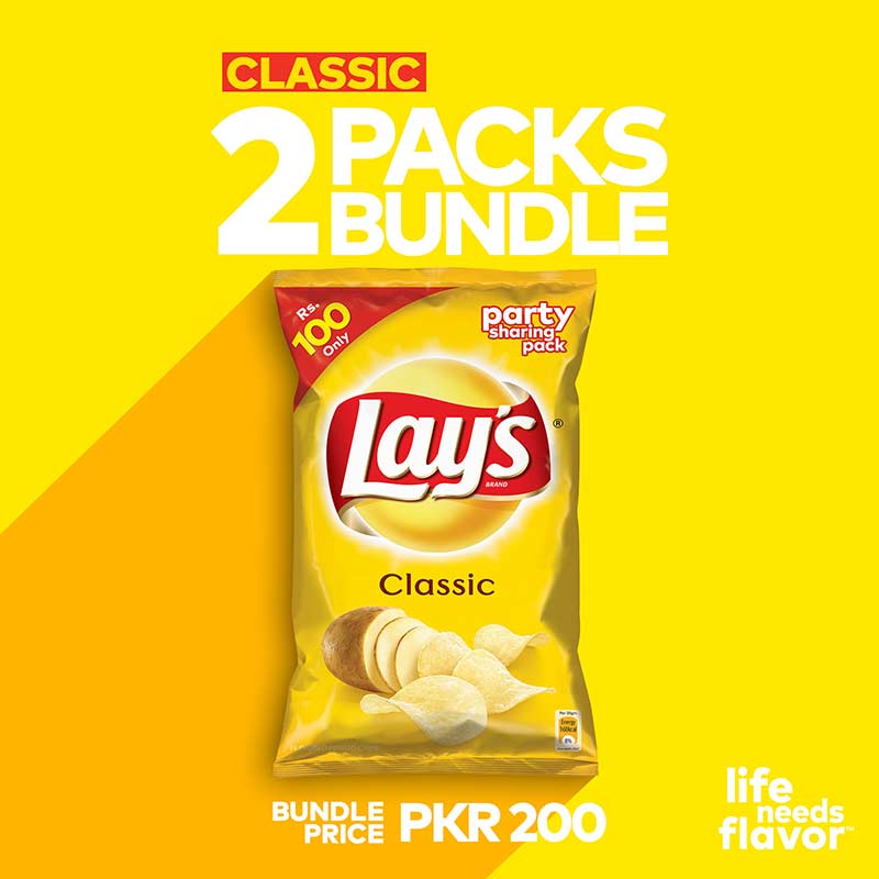 Buy Lays Classic (2 Piece of Rs. 100) At Best Price - GrocerApp