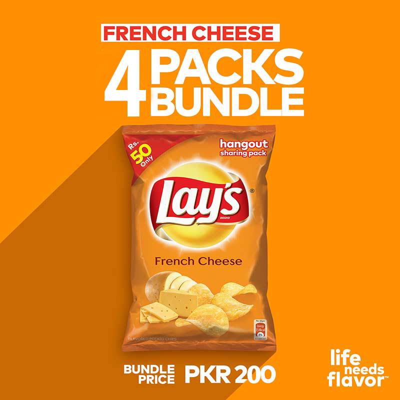 Buy Lays French Cheese (4 Piece of Rs. 50) At Best Price - GrocerApp