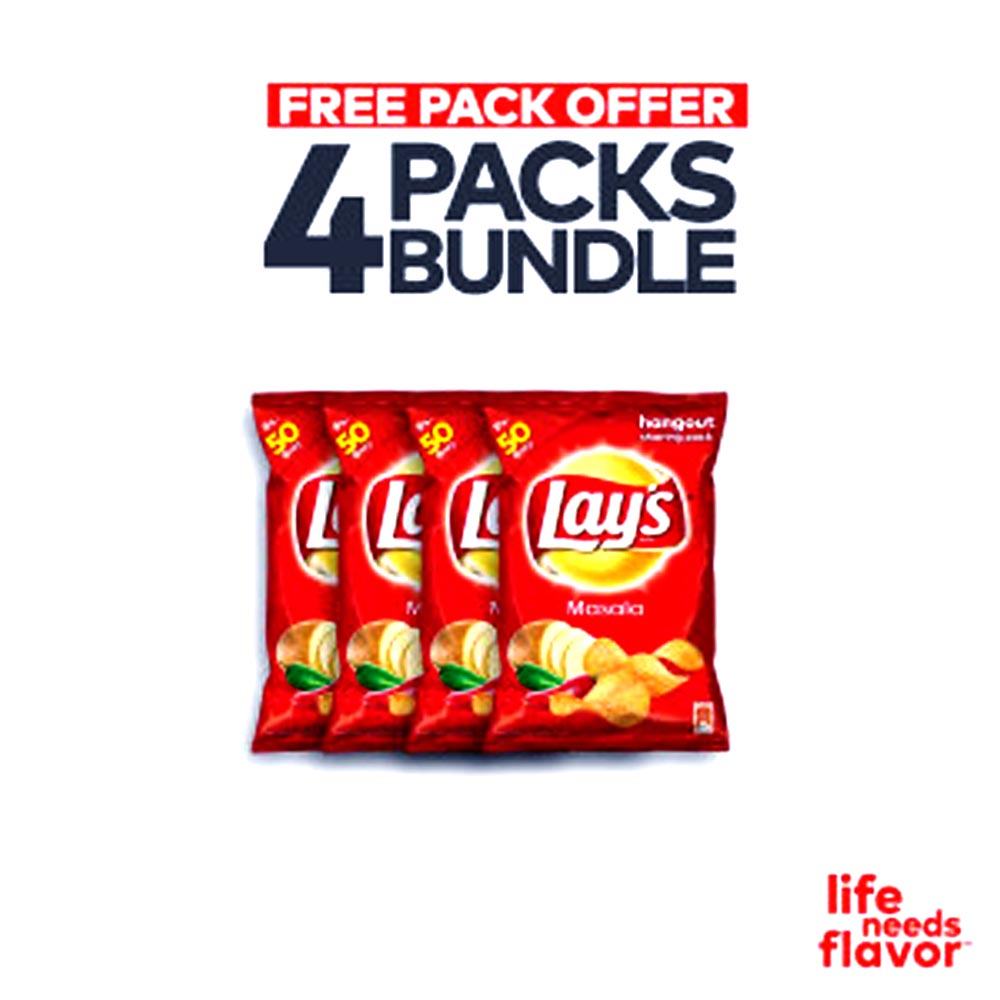 Buy Lays Masala (4 Piece of Rs. 50) At Best Price - GrocerApp
