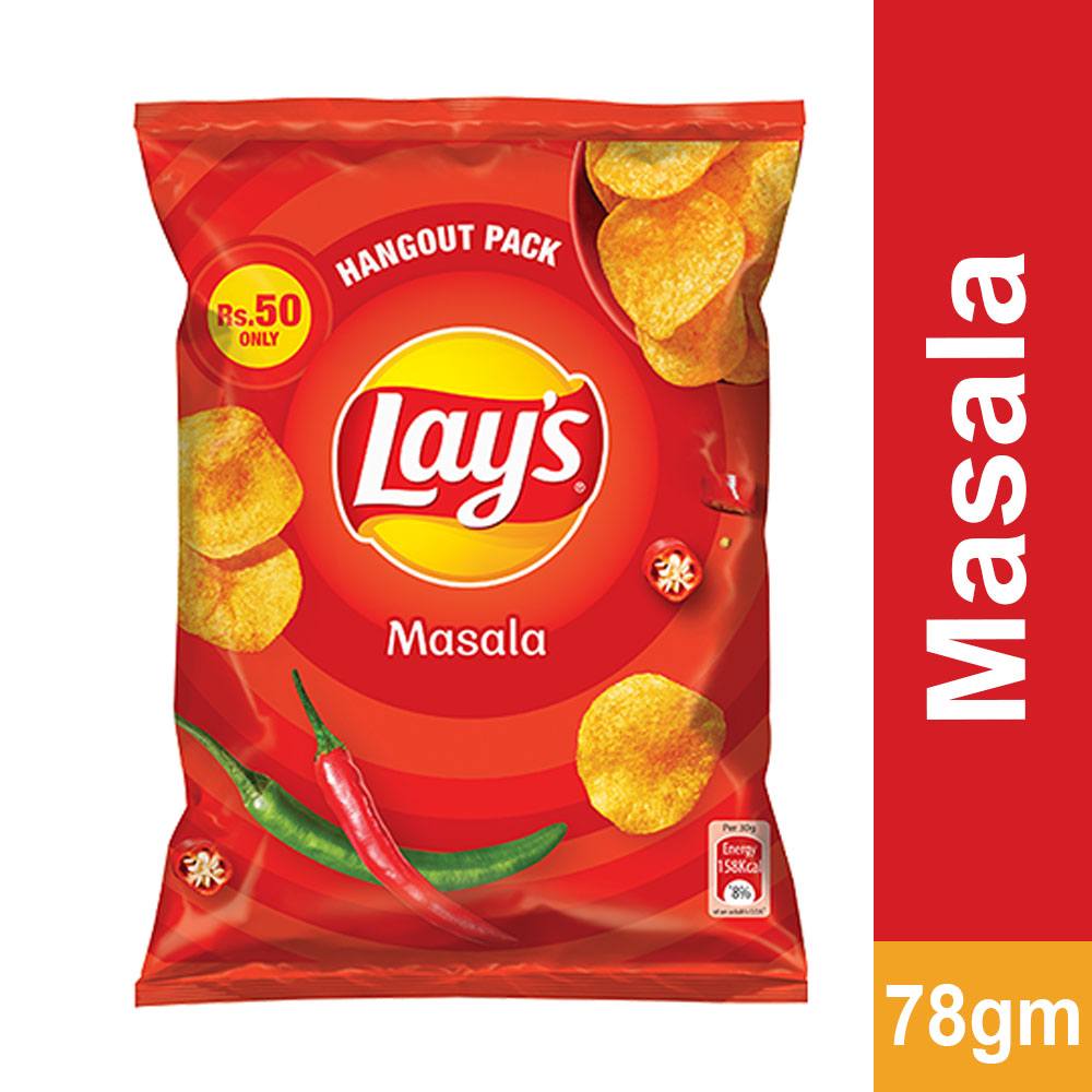 Buy Lays Masala Potato Chips Rs 50 At Best Price - GrocerApp
