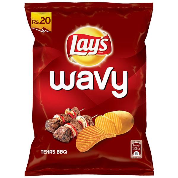 Buy Lays Wavy Barbeque Rs 20 At Best Price - GrocerApp