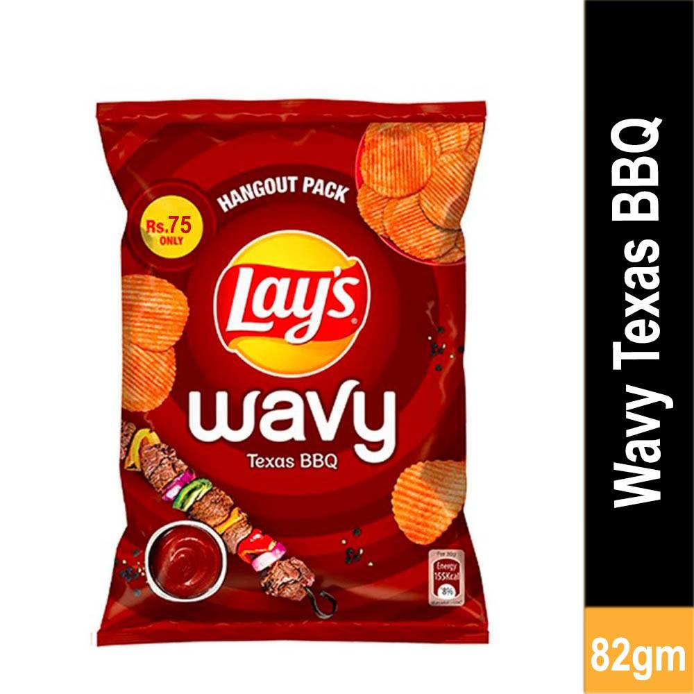 Buy Lays Wavy BBQ Rs 75 At Best Price - GrocerApp