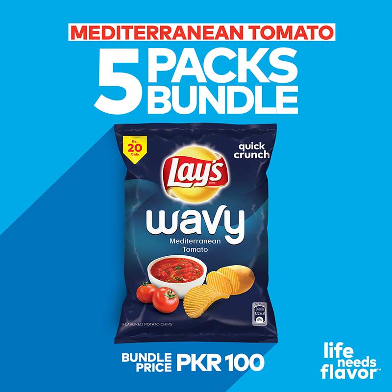 Buy Lays Wavy Mediterranean At Best Price - GrocerApp