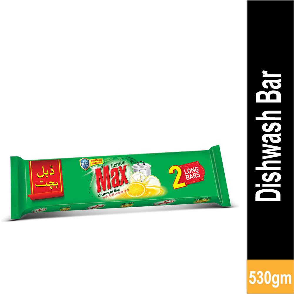 Buy Lemon Max Dishwash Bachat Bar 530g At Best Price - GrocerApp